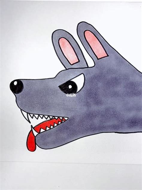 大灰狼简笔画大全大图怎么画（19张） 简笔画图片大全