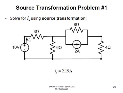 Solved Source Transformation Problem 1 • Solve For I Using