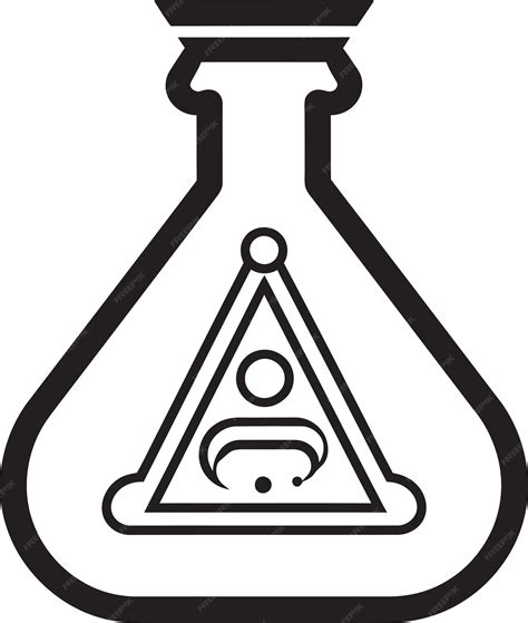 Flask Flourish Erlenmeyer Flask Vector Logo And Graphics Compilation Scientific Symbols