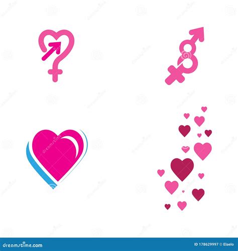 Gender Illustration Template Vector Icon Stock Vector Illustration Of