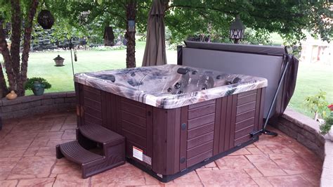 Master Spas Twilight Series In Tuscan Sun And Espresso Outdoor Hot Tub