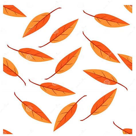 Simple Seamless Pattern A Leaf Design Vector Stock Illustration