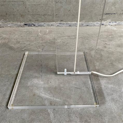 Plexiglass Floor Lamp Cone By Harco Loor Haarlem Netherlands 1970s