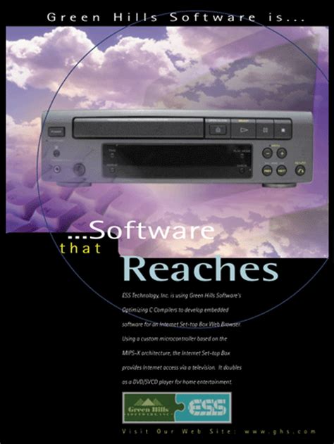 Ess Technology Using Green Hills Cc Optimizing Embedded Compilers