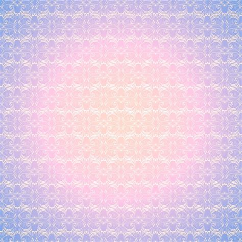 고전적인 바로크 패턴 로코코가 있는 파스텔 핑크와 퍼플 빈티지 배경 로얄 프리미엄 벡터