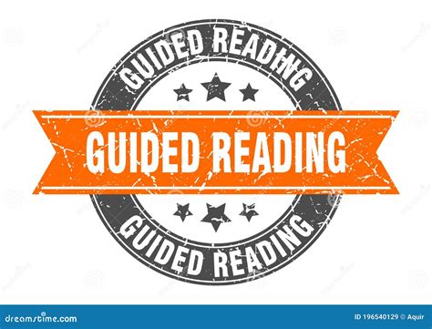 Guided Reading Stamp Stock Vector Illustration Of Vector 196540129