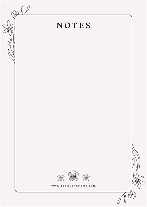 Free Online Printable Notepad Printables