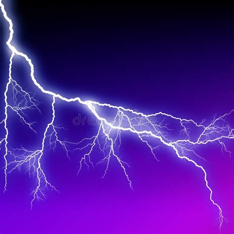 Big Violet Sky Lightning Stock Illustration Illustration Of Vigor 281243085
