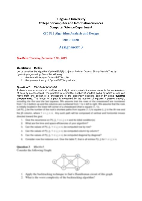 Solution Assignment 3 Studypool