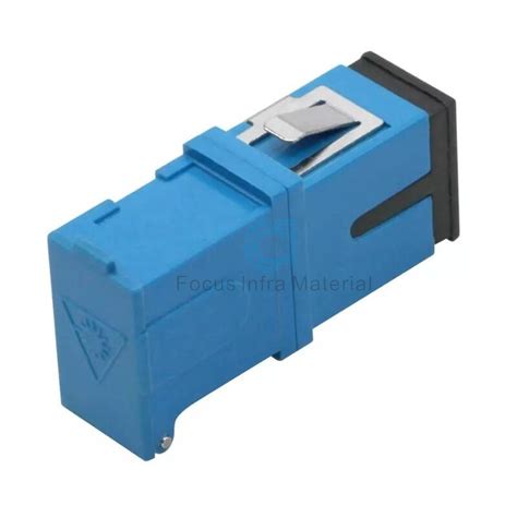 Fiber Optic Adapter Sc Upc Sm Sx Side Shutter Coupler Without Flange Connector