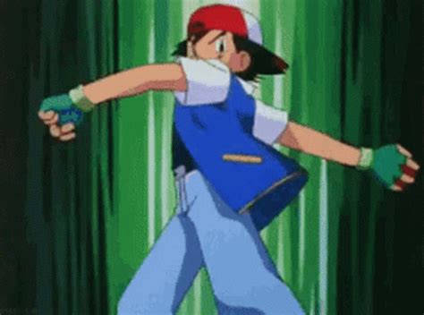 Ash Throwing A Pokeball Pokemon Series 