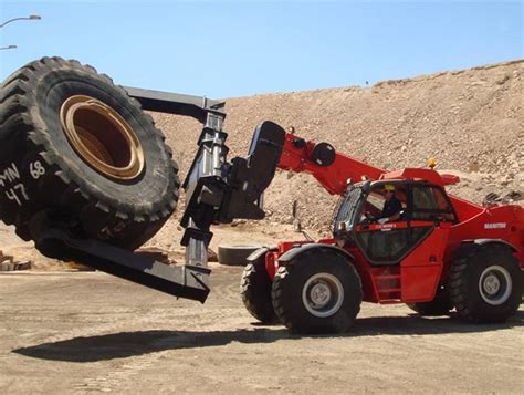 Tyre Handler Material Handling Company Manitou Center Singapore