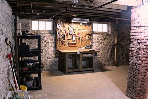 Organized Basement Workshop