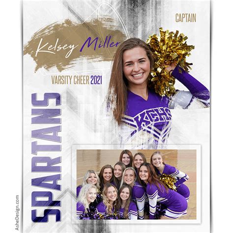 Ashe Design Sports Memory Mates Painted Cheer Ashedesign