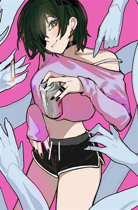 Himeno And Ghost Devil Chainsaw Man Drawn By Sailen Danbooru