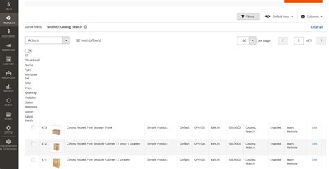 Magento 2 Backend Catalog Product Table Top Not Displaying