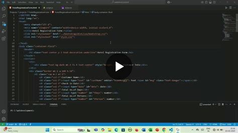 Building A Hotel Registration Form With Html Css Bootstrap
