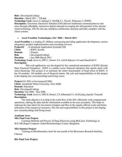 Sreejith Srsoftware Engineer Java J2 Ee 4 Years Pdf