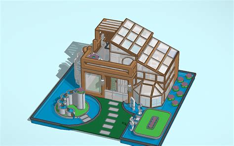 3d Design Glass Tiny House Tinkercad