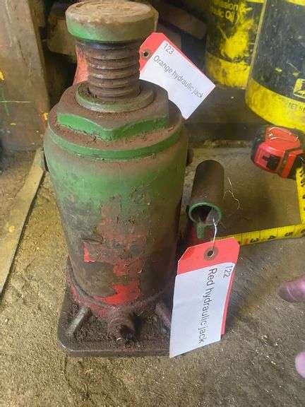 Red Hydraulic Jack Gregg Auctions