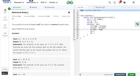 Gfg160 Geekstreak2025 Gfg Programming Coding Dsa Parth Pandey