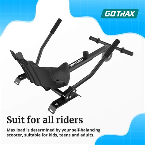 Gotrax Hoverboard Kart Seat Attachment Single Tube Frame For 6 5