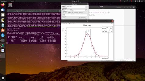 Cern Root Tutorial 8 Generating And Fitting A Gaussian Distribution