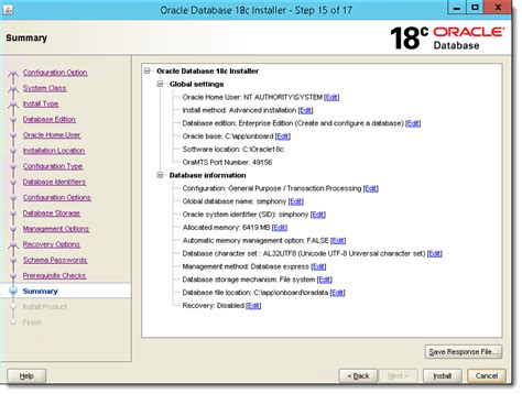 Installing Oracle Database 18c