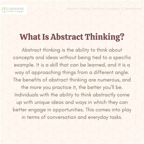 Abstract Thinking Definition Benefits How To Improve It