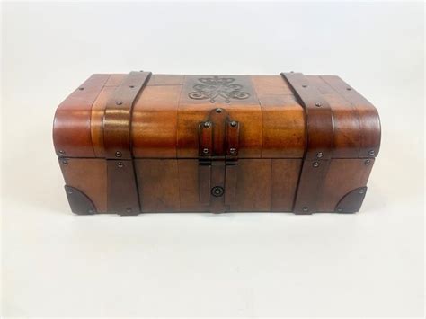 Vintage Hand Crafted Wesley Bober Leather Box 1970s For Sale At Pamono