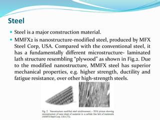 Application Of Nanotechnology In Civil Engineering Pptx
