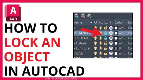 How To Lock An Object In Autocad Quick Guide Youtube