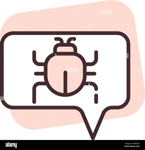 Cyber Security Virus Bug Illustration Vector On White Background