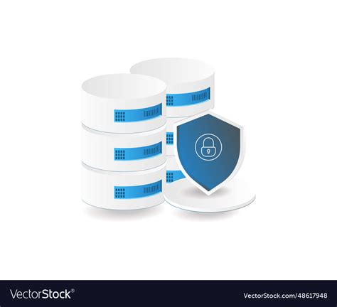 Database Server Security Management Royalty Free Vector