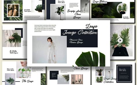 Nature Fresh Leaf Nature Powerpoint TemplateMonster