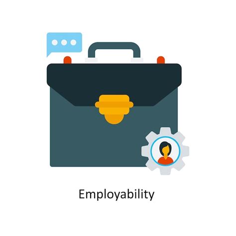 Premium Vector Employability Concept Flat Icon Style Illustration