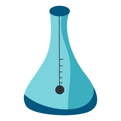 Glass Retort With Blue Liquid For School Vector Illustration 10592238