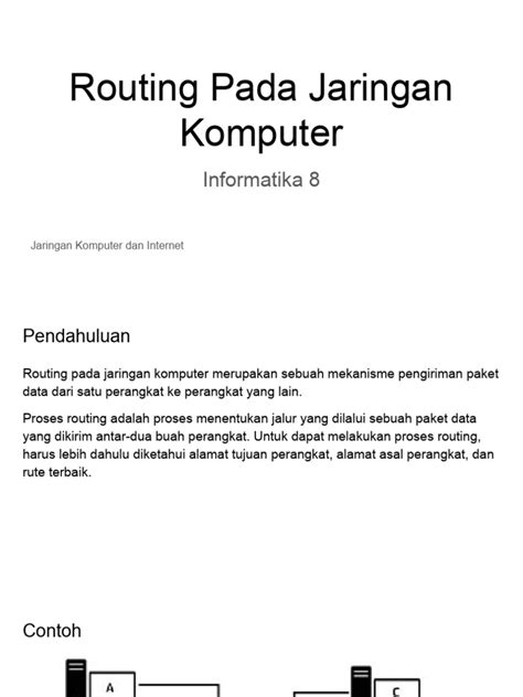 Routing Pada Jaringan Komputer Pdf