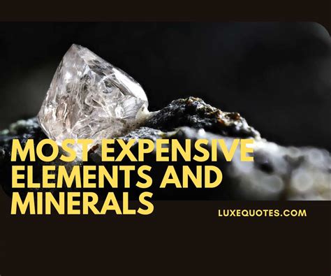 The Worlds 10 Most Expensive Elements And Minerals