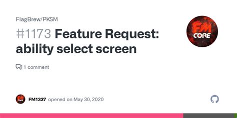 Feature Request Ability Select Screen Issue Flagbrew Pksm Github
