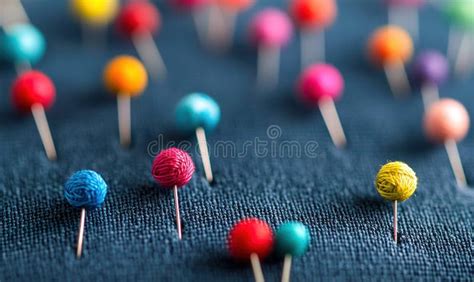 A Vibrant Collection Of Colorful Yarn Ball Push Pins Create A Textured