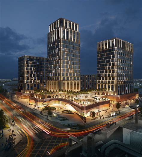 Multi Functional Complex Sauran Towers Kazakhstan Behance Residential Building Design