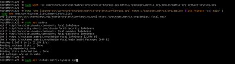 cómo instalar matrix synapse chat en ubuntu 20 04 lts howtoforge