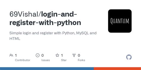 Github 69vishallogin And Register With Python Simple Login And