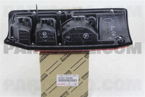 Lens Rear Combination Lamp Rh 8155160380 Toyota Parts Partsouq