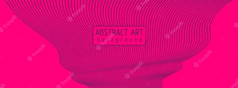 Premium Vector Abstract Artistic Vector Linear Background Wavy Lines
