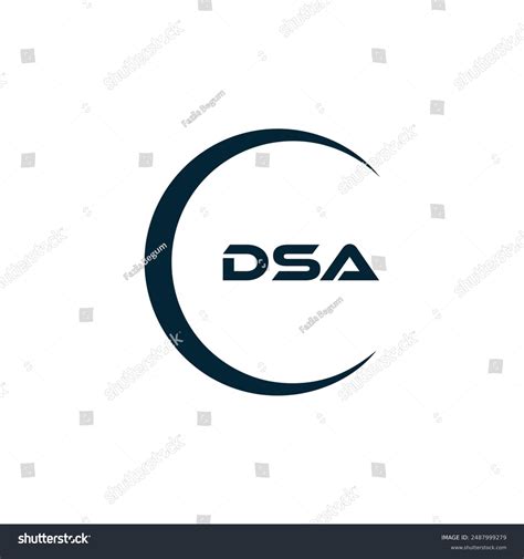 Dsa Logo D S Design White Stock Vector Royalty Free 2487999279