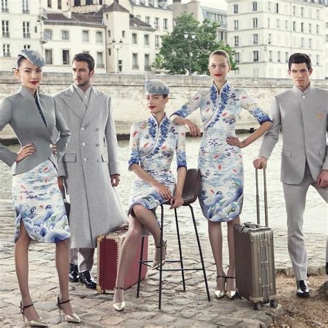 Chinese Airline Debuts Haute Couture Flight Attendant Uniforms For