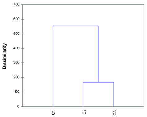 Dendrogram Provided By The Agglomerative Hierarchical Cluster Analysis Download Scientific