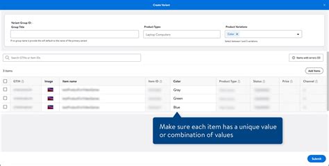 Helpdocs Create A Variant Group In The Catalog
